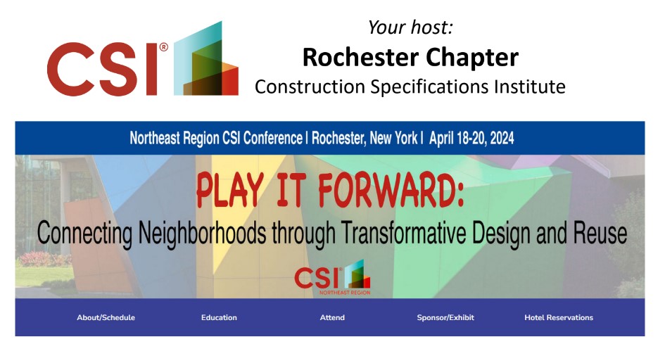 Syracuse Chapter of CSI - Public Announcements